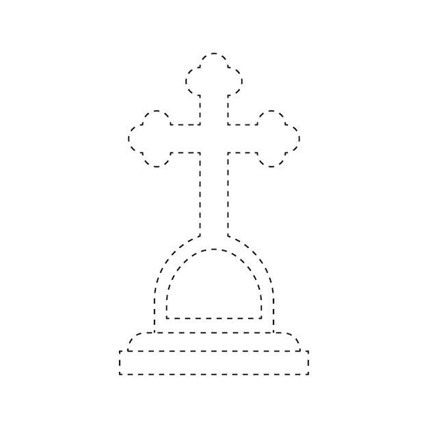 Elegant Minimalist Cross Symbol on Pedestal | Jiffy Designs