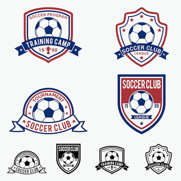 Diverse Soccer Club Emblem Collection with Vibrant Designs | Jiffy Designs