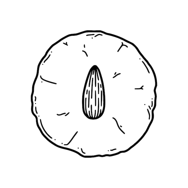 Minimalist Illustration of a Sliced Bagel with Texture | Jiffy Designs