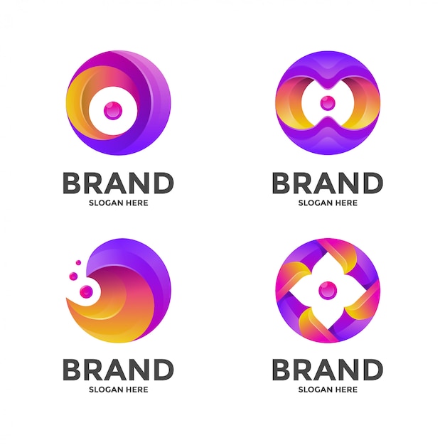 Vibrant Geometric Logos with Playful Color Combinations | Jiffy Designs