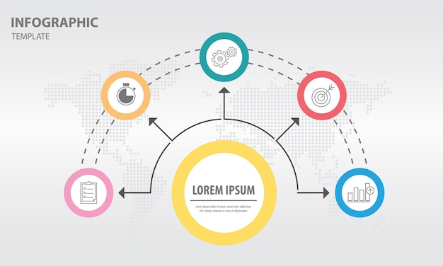 Vibrant Infographic with Interconnected Circular Elements | Jiffy Designs