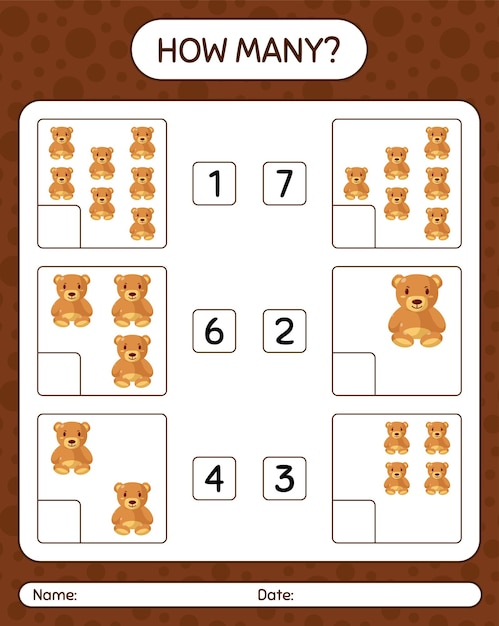 Counting Cute Teddy Bears in Playful Arrangement | Jiffy Designs