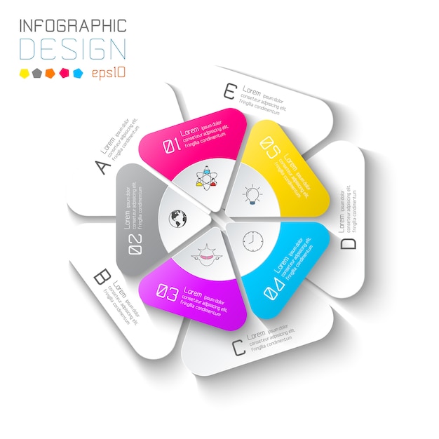 Vibrant Infographic Design with Overlapping Geometric Shapes | Jiffy ...
