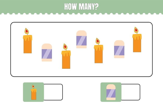 Counting Candles: A Bright and Festive Visual Puzzle | Jiffy Designs