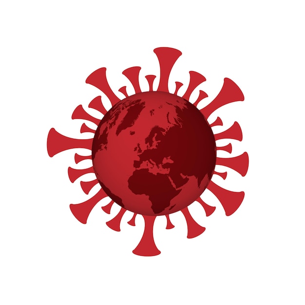 Powerful Viral Emblem Depicting Global Pandemic | Jiffy Designs