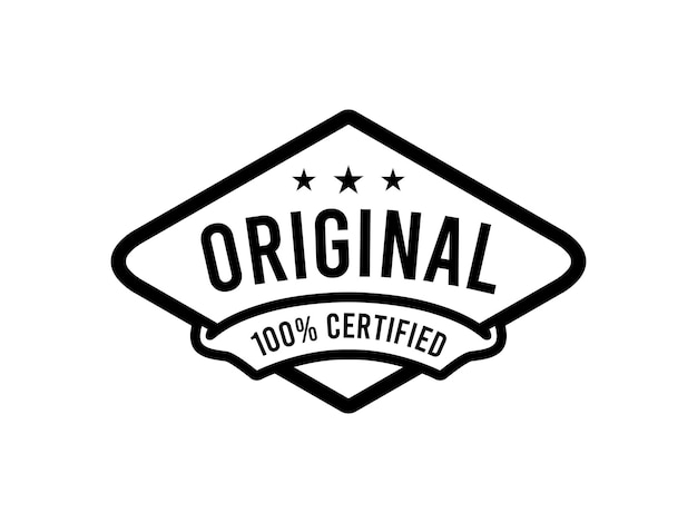 Authentic and Genuine Certified Original Badge with Stars | Jiffy Designs