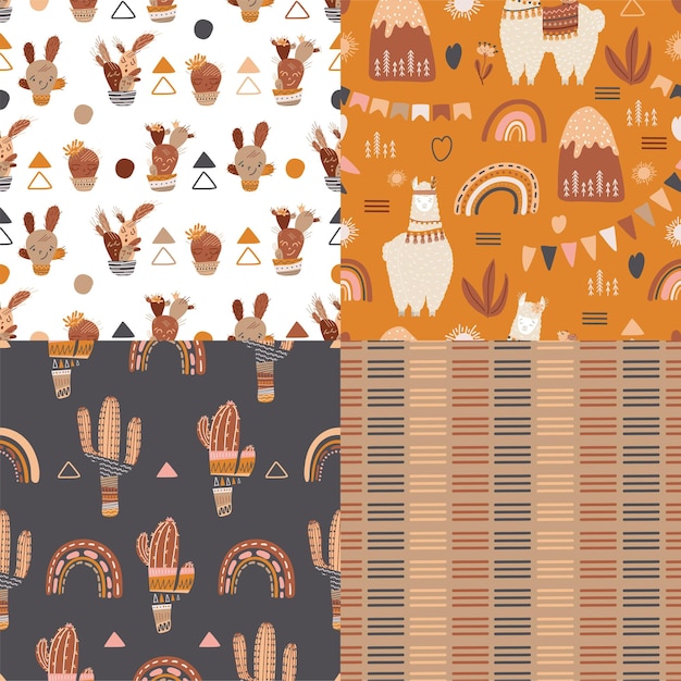 Vibrant Southwestern Motif Collection: Earthy Tones and Tribal Patterns ...