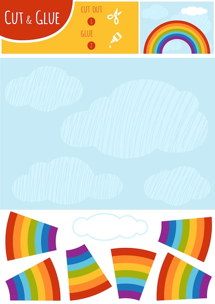 Vibrant Rainbow-Themed Cut-and-Glue Craft Collection | Jiffy Designs