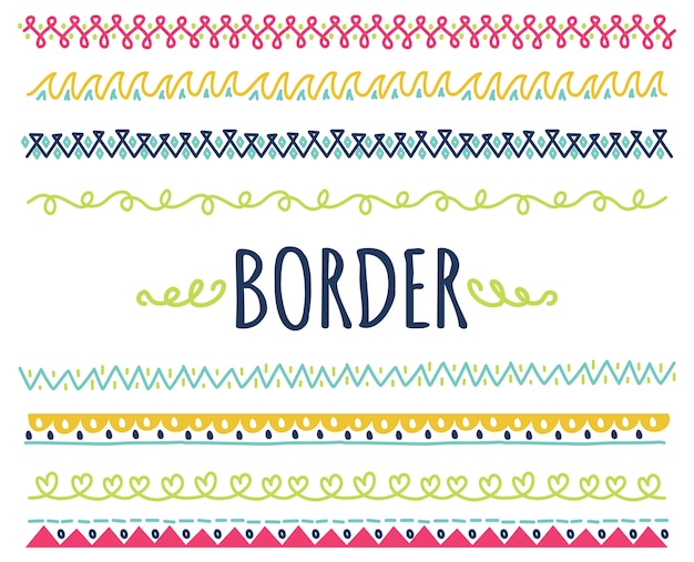 Vibrant and Whimsical Border Patterns | Jiffy Designs