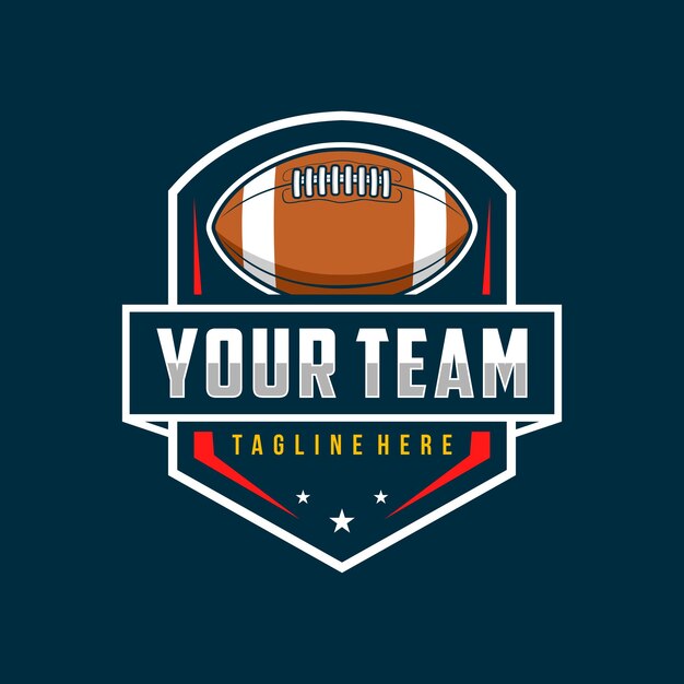 Vibrant Football Team Logo with Customizable Tagline | Jiffy Designs