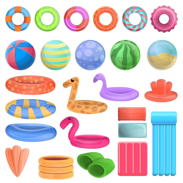 Vibrant Collection of Inflatable Pool Toys and Beach Accessories ...
