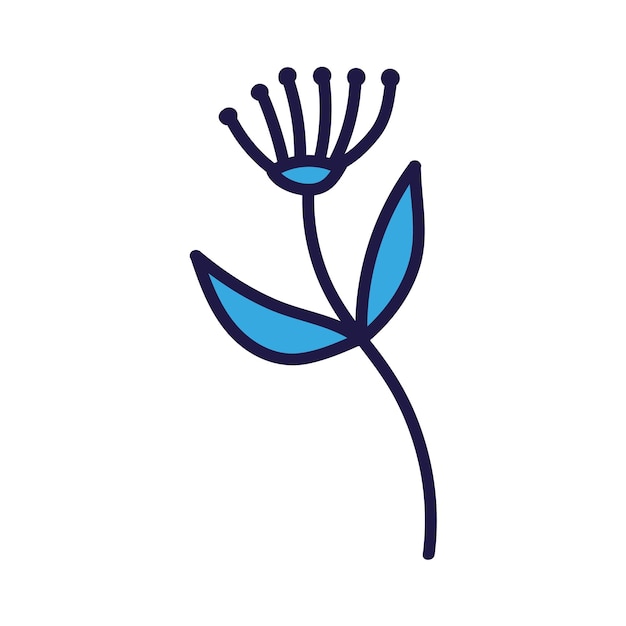 Vibrant Blue Flower with Distinctive Petals | Jiffy Designs