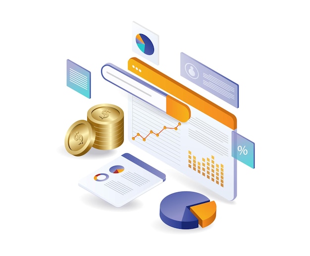Vibrant Data Visualization and Financial Tracking Icons | Jiffy Designs