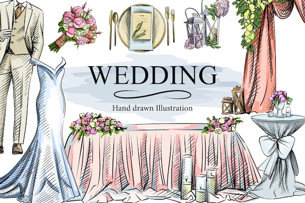 Elegant Wedding Celebration with Floral Decor and Formal Attire | Jiffy ...