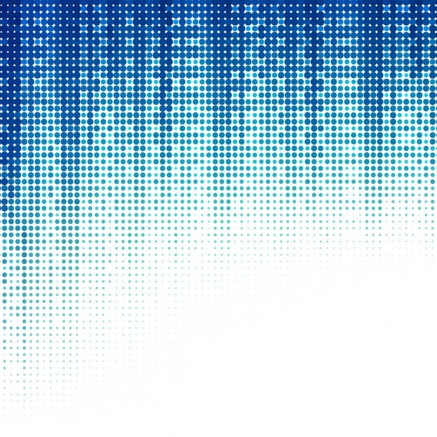 Abstract Blue Pixelated Gradient Background with Halftone Pattern ...