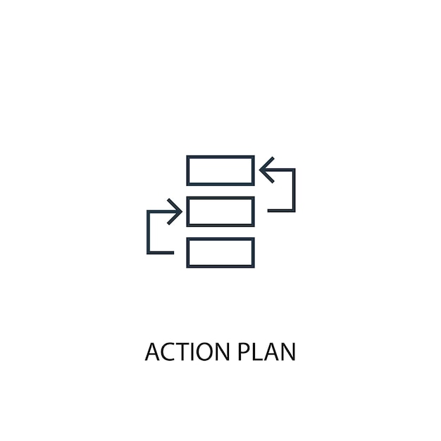 Minimalist Action Plan with Directional Arrows | Jiffy Designs