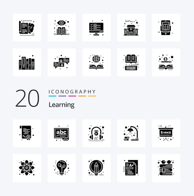 Comprehensive Learning Iconography: 20 Insightful Symbols for Education ...