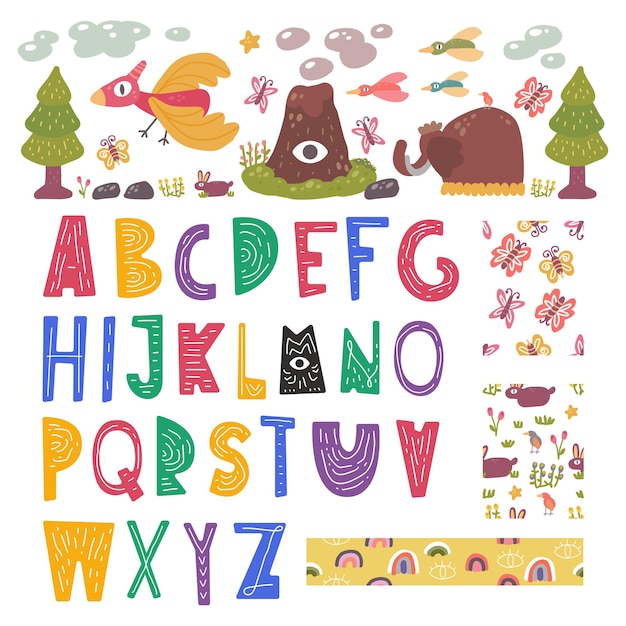 Whimsical Woodland Alphabet: A Delightful Storybook-Inspired Design ...
