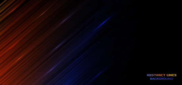 Vibrant Diagonal Streaks of Fiery Orange and Sapphire Blue | Jiffy Designs