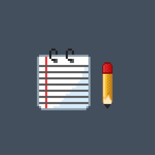 Minimalist Notepad and Pencil Illustration | Jiffy Designs