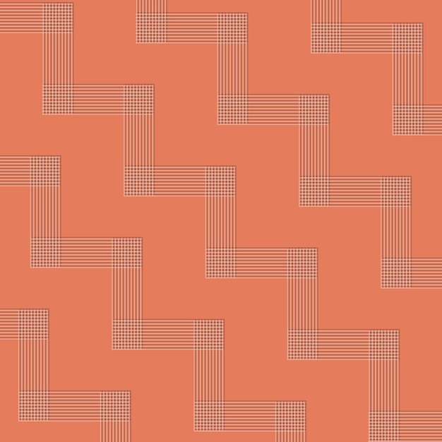 Geometric Intertwining Patterns in Vibrant Coral Hue | Jiffy Designs
