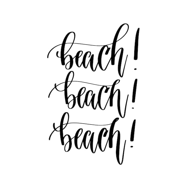 Captivating Coastal Calligraphy: Beach-Inspired Typographic Design ...