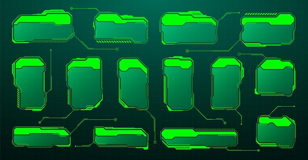 Vibrant Futuristic Folder Icons in Neon Green Tones | Jiffy Designs