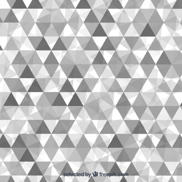 Grayscale Triangular Geometric Pattern with Varied Shapes and Sizes | Jiffy Designs