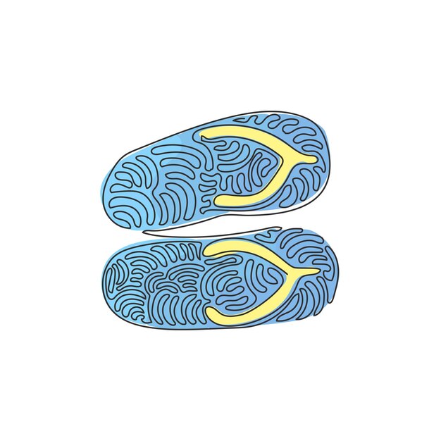 Vibrant Sandal Design with Swirling Wave Patterns | Jiffy Designs