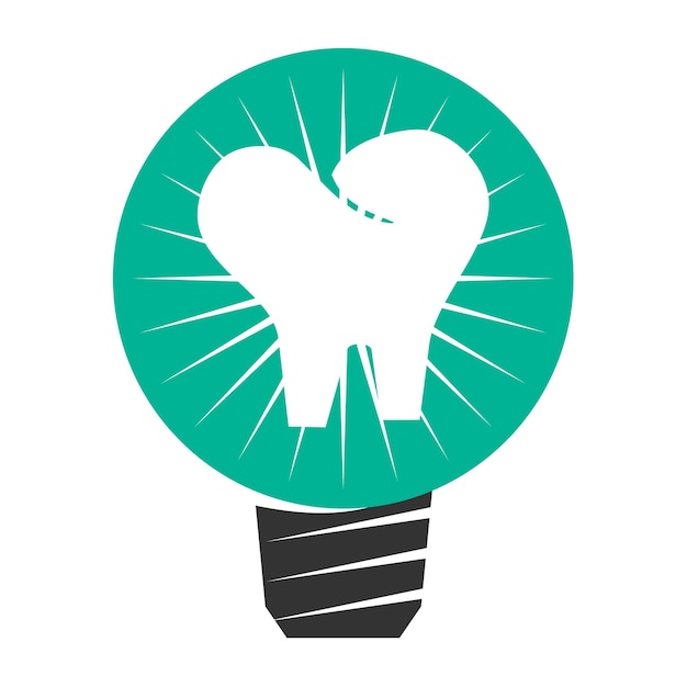 Glowing Tooth-Shaped Lightbulb Radiating Bright Dental Care | Jiffy Designs