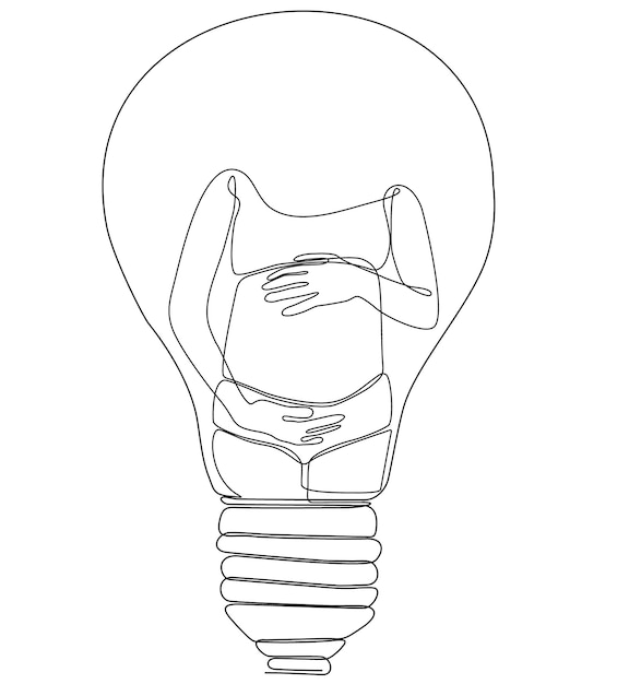 Hands Cradling Idea in Lightbulb Outline | Jiffy Designs