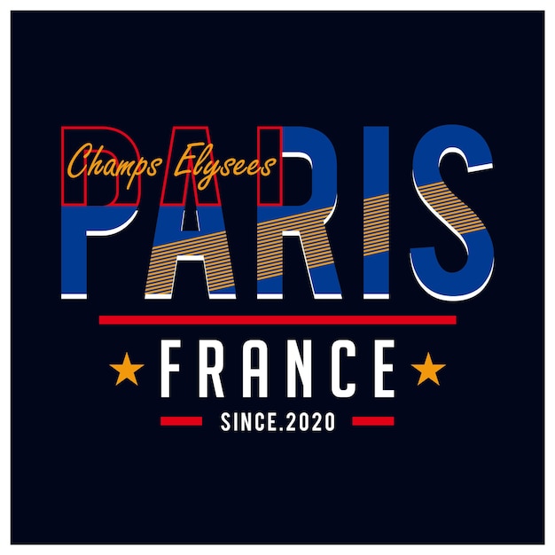 Vibrant Paris Typographic Design with French Flair | Jiffy Designs