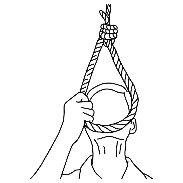 Hands Grasping Noose Rope on Cliff Edge | Jiffy Designs