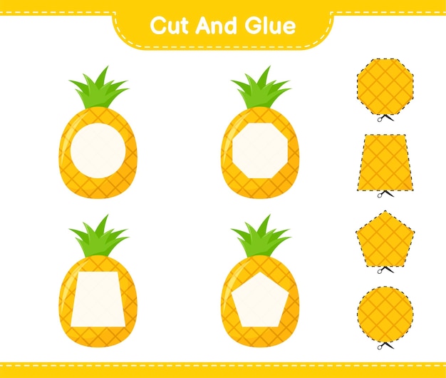 Vibrant Pineapple Collection: Cut and Glue Craft Activity | Jiffy Designs