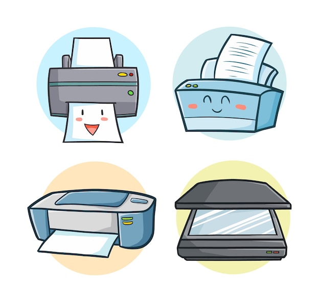 Cheerful Printers: A Playful Celebration of Office Essentials | Jiffy ...