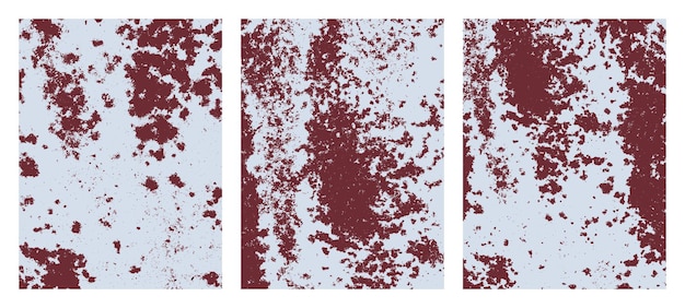 Rustic Burgundy Splatter Triptych | Jiffy Designs