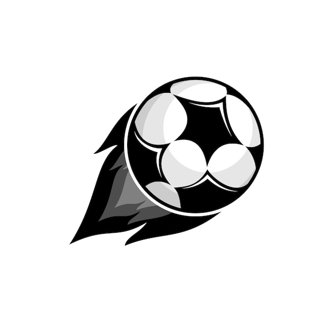 Striking Geometric Soccer Ball Design in Monochrome | Jiffy Designs