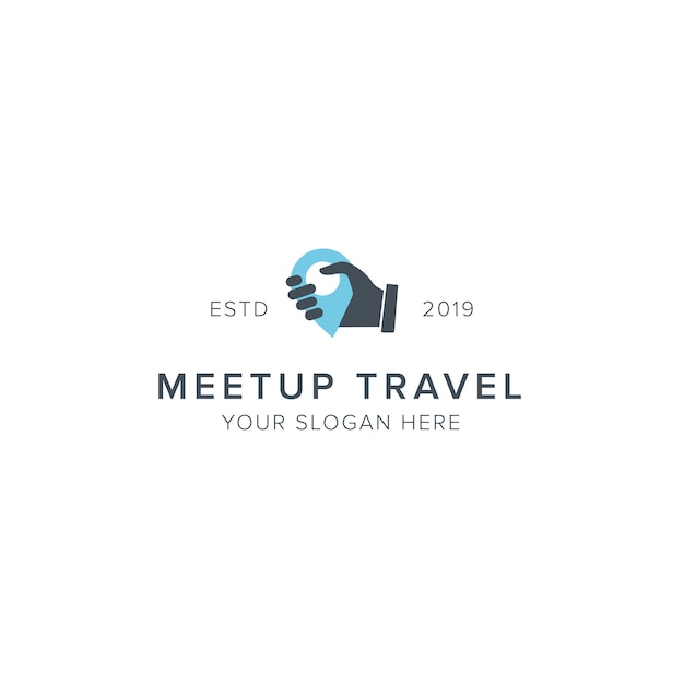 Vibrant Meetup Travel Logo with Stylized Globe Motif | Jiffy Designs
