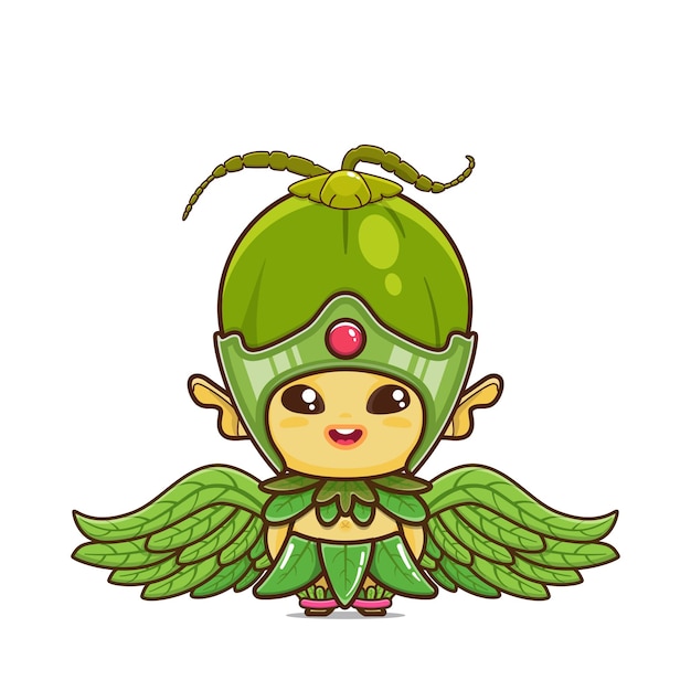 Adorable Winged Creature with Whimsical Headpiece | Jiffy Designs