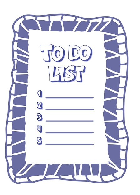 Whimsical To-Do List with Playful Mosaic Border | Jiffy Designs