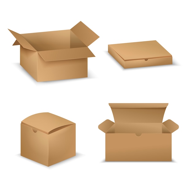 Assortment of Cardboard Boxes in Various Shapes and Sizes | Jiffy Designs