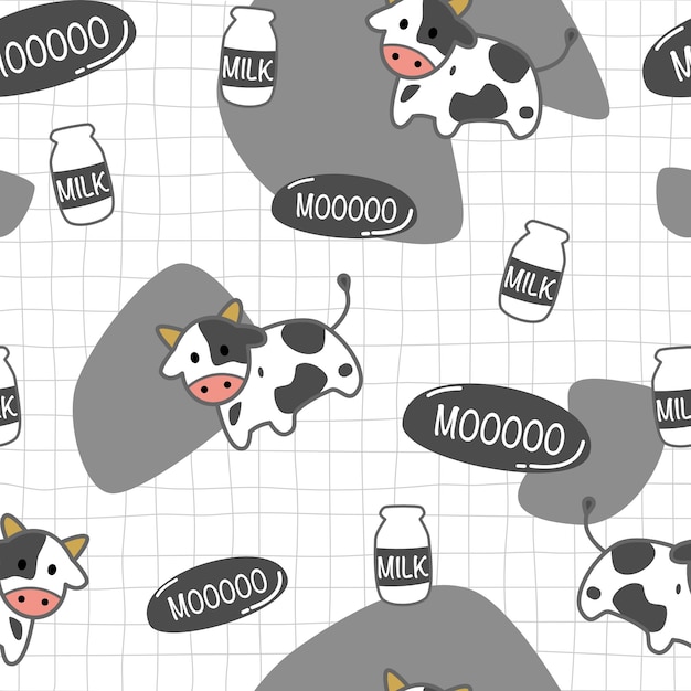 Adorable Cow-Themed Graphic Collection with Playful Milk Motifs | Jiffy ...