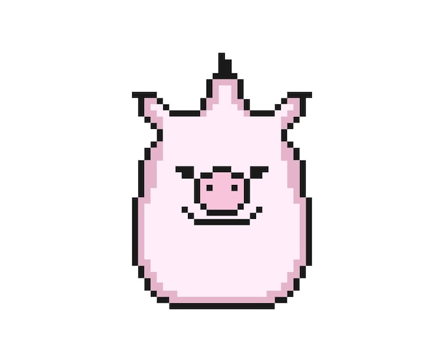 Adorable Pixel Art Piggy Bank with Charming Design | Jiffy Designs