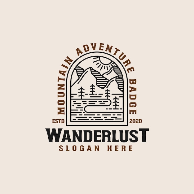Embark on an Outdoor Adventure with Wanderlust Badge | Jiffy Designs
