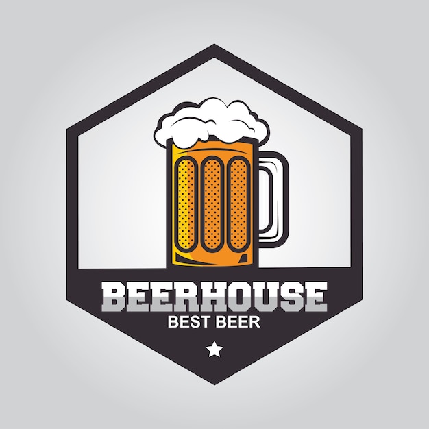 Iconic Beer Mug Emblem for Craft Brew Enthusiasts | Jiffy Designs