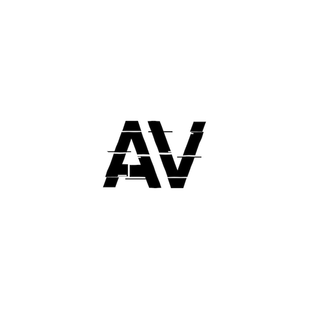 Sleek and Modern Monogram Design with Overlapping 'AV' Letters | Jiffy ...