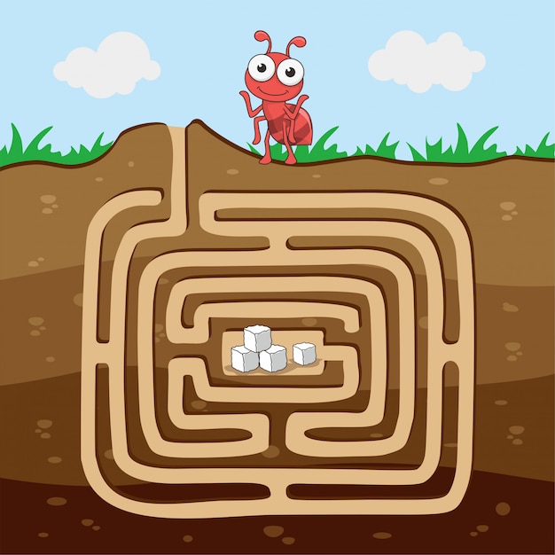 Curious Ant Navigates Intricate Underground Maze | Jiffy Designs