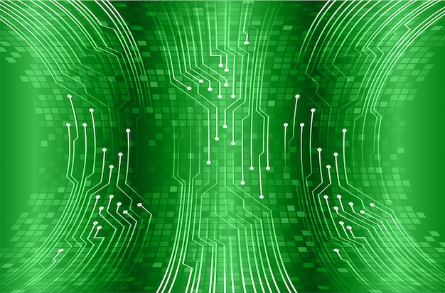 Captivating Digital Circuit Board Backdrop in Vibrant Green | Jiffy Designs