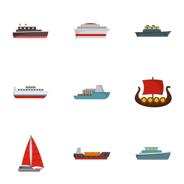 Diverse Collection of Vibrant Nautical Vessel Illustrations | Jiffy Designs