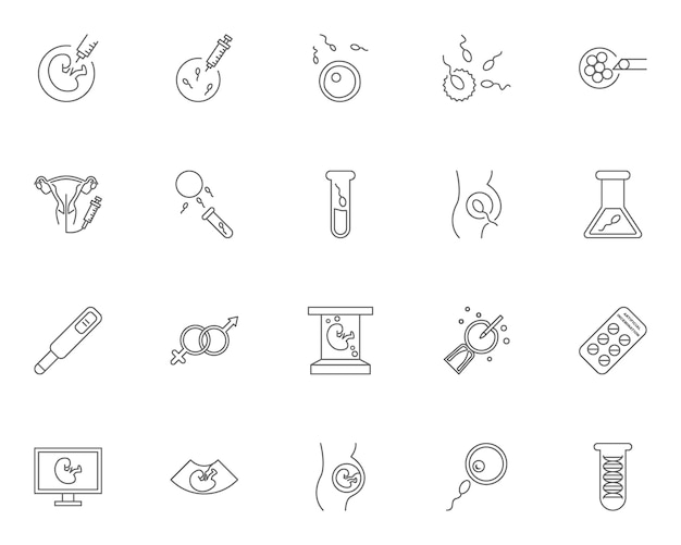 Diverse Scientific Symbols and Laboratory Equipment Icons | Jiffy Designs